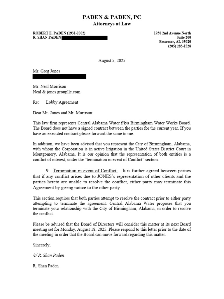JonesGroup CAW Conflict Redacted | PDF | Justice | Crime & Violence