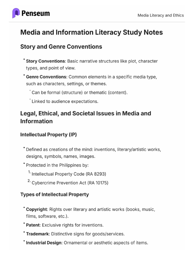 Media Literacy and Ethics | PDF