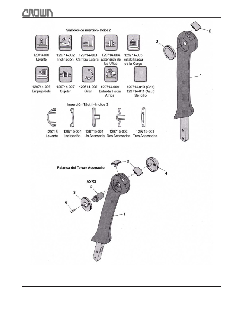 Palanca de Control y Accesorios MOMATT | PDF
