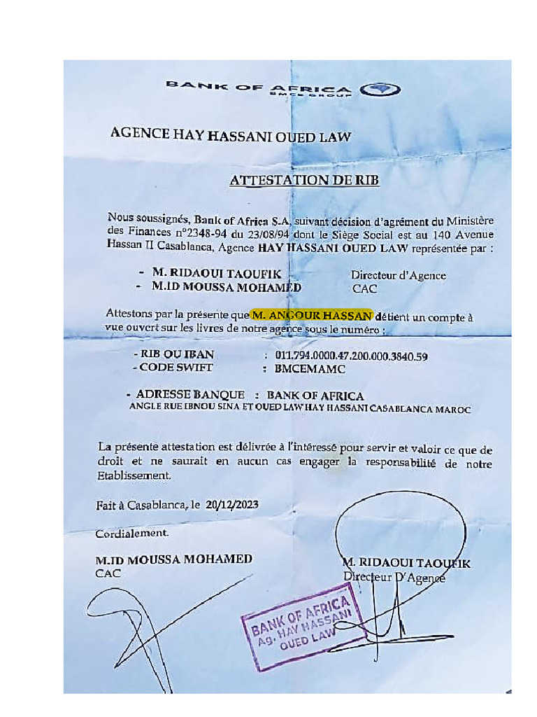 Rib Angour Hassan | PDF