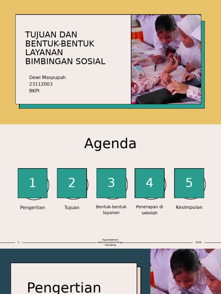 Tujuan Dan Bentuk-Bentuk Layanan Bimbingan Sosial | PDF