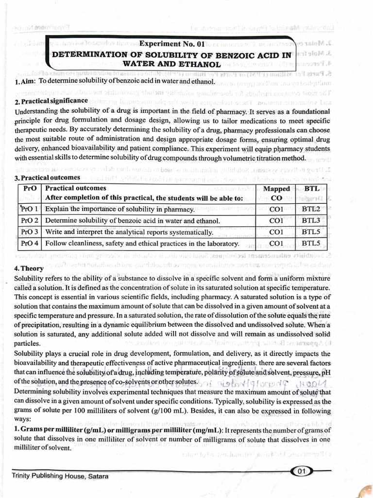 Rohan Physical Pharmaceutics Practical.doc | PDF