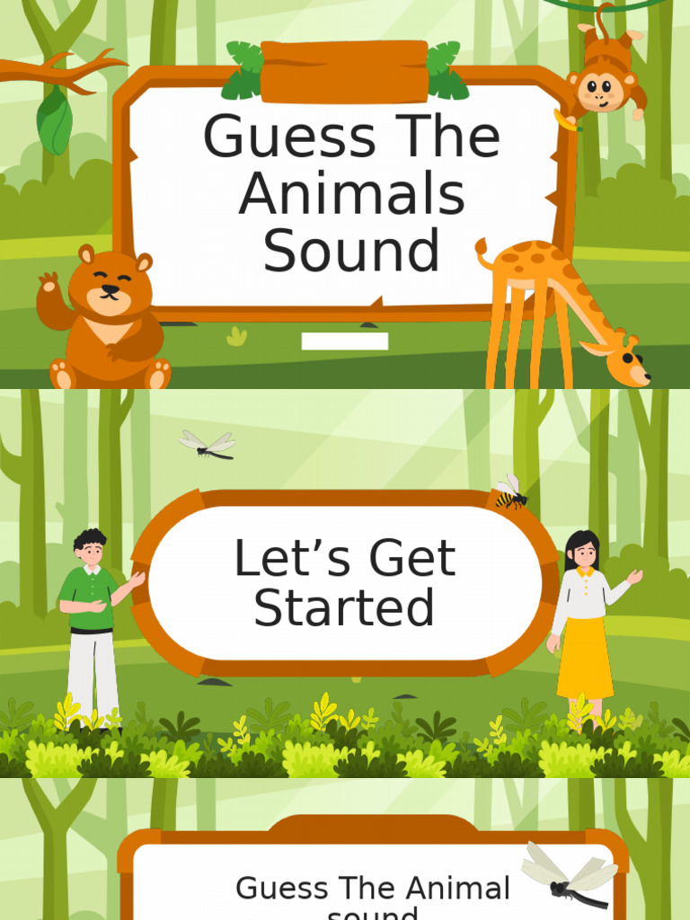 Guess the Animal Sounds Game | PDF