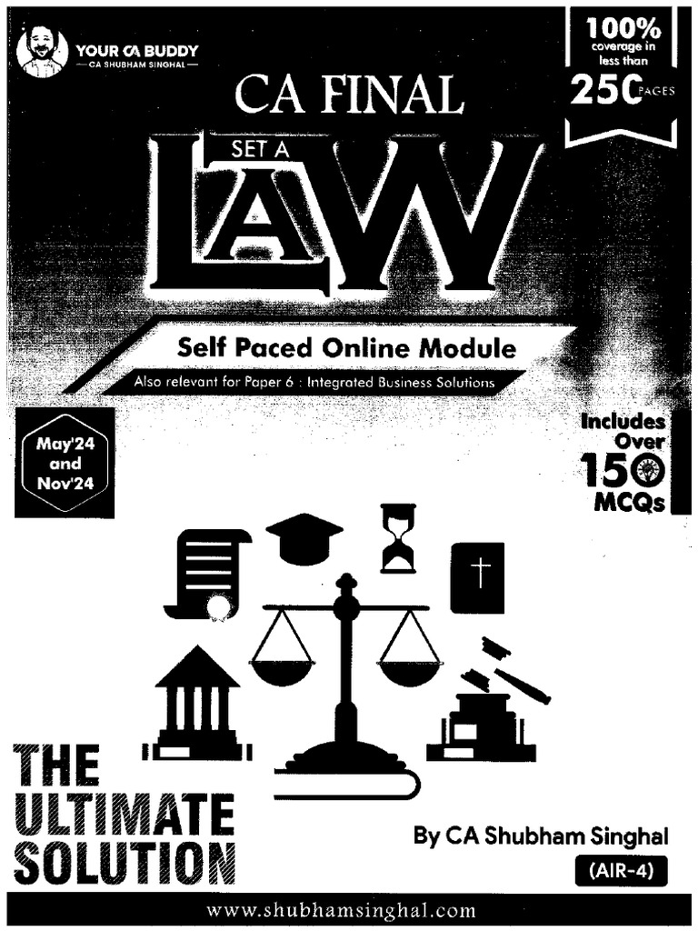 Law SPOM Book by Shubham Singhal | PDF