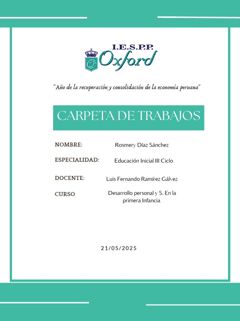 Documento A4 Portada Propuesta Proyecto Sencillo Simple Verde ...