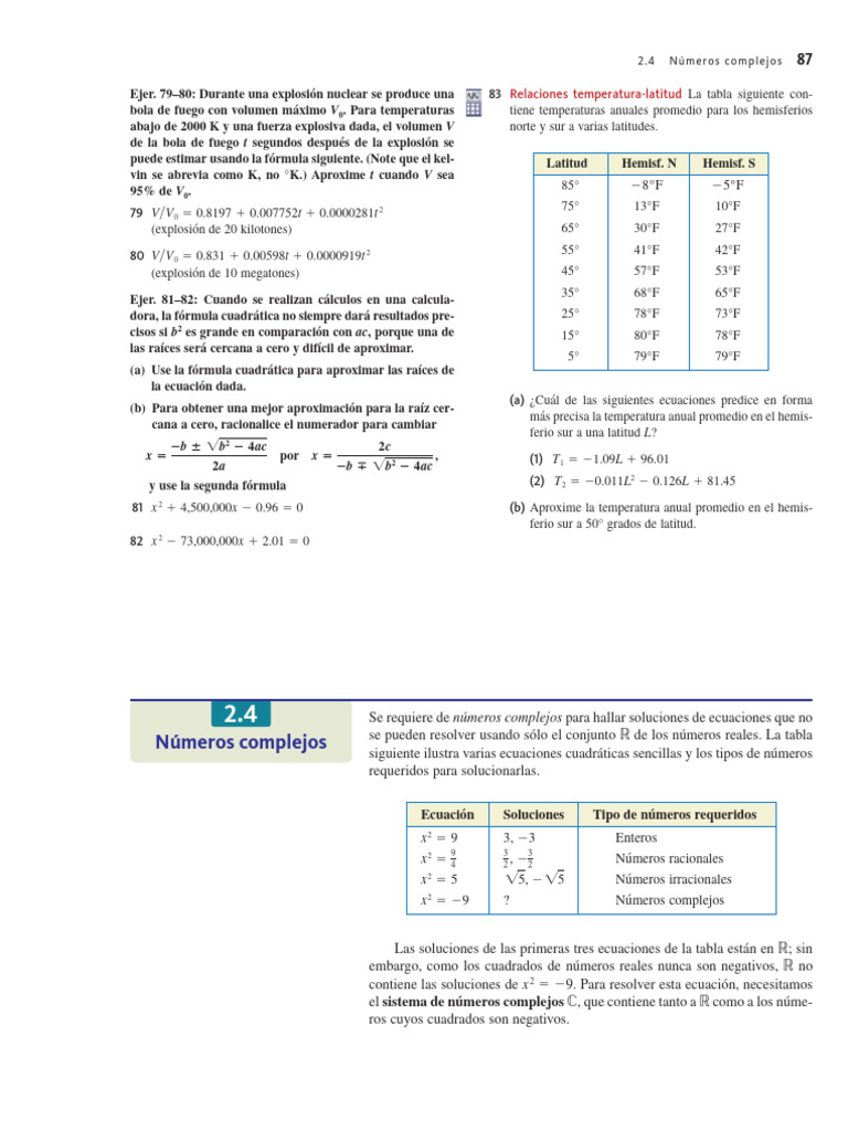 Numeros Complejos | PDF | Número complejo | Ecuaciones