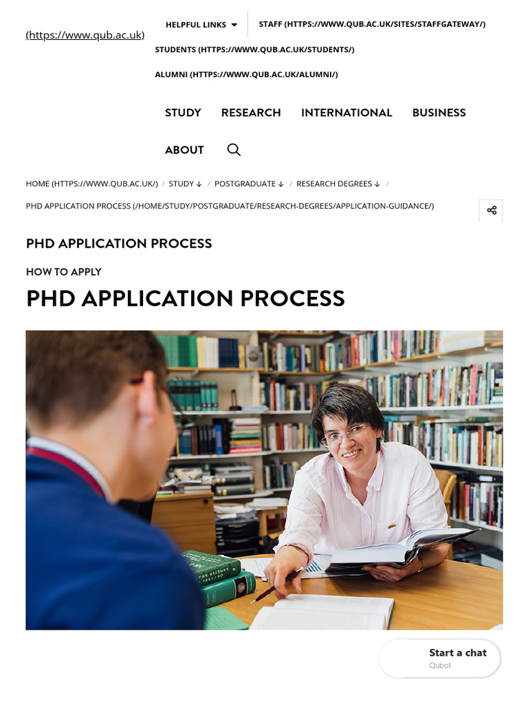 How To Apply For A PHD - Study - Queen's University Belfast | PDF ...