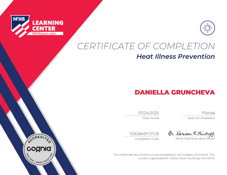 Heat Illness Certificate | PDF