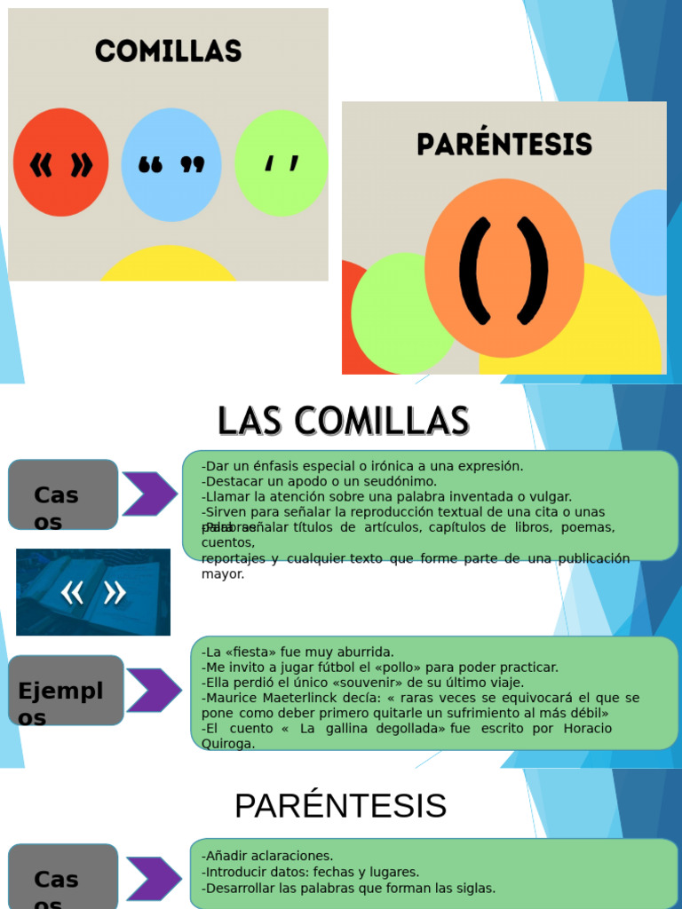 Comillas y Paréntesis | PDF