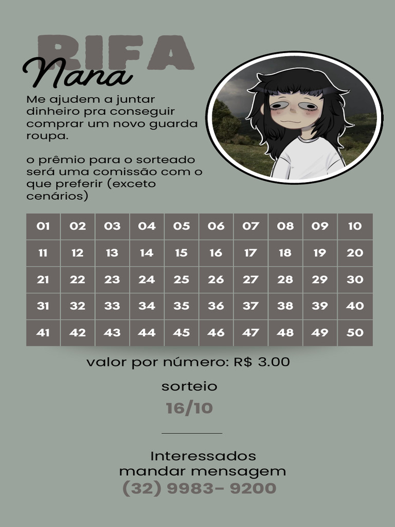 Rifa Solidária Sorteio Moderno Story | PDF