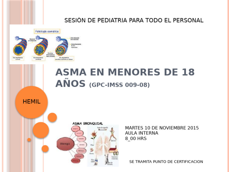 Asma en Menores de 18 Años (Gpc-Imss | PDF