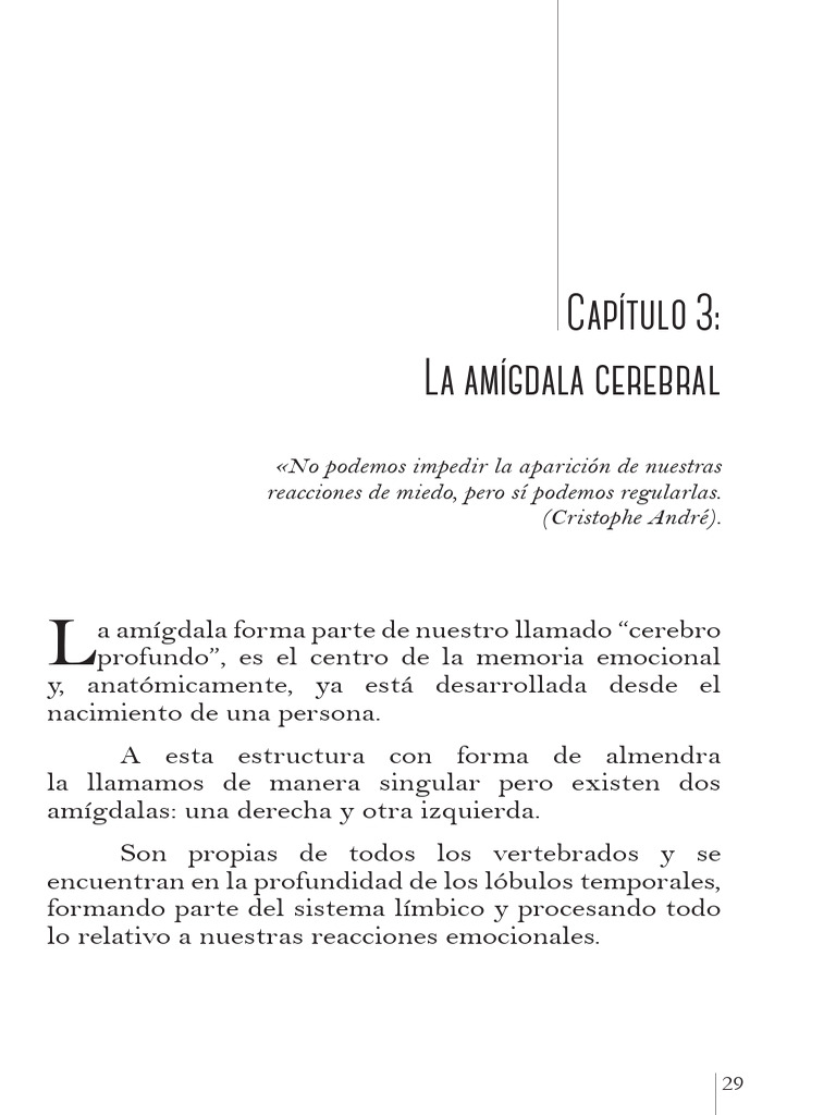 La Amigdala Cerebral. ROTGER, 2017 | PDF | Amígdala | Las emociones