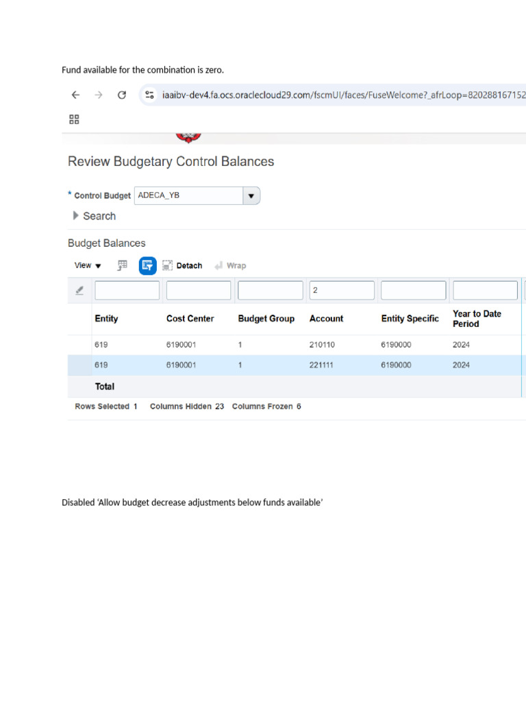 Fund Check for Negative Balance | PDF