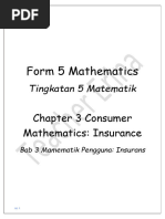 Form 5 Maths MR Uzairi 24.02.2025 | PDF | Insurance | Financial Services