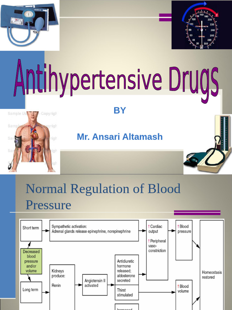 2.1 Antihypertensives by Altamash Ansari (2) | PDF | Blood Pressure | Hypertension