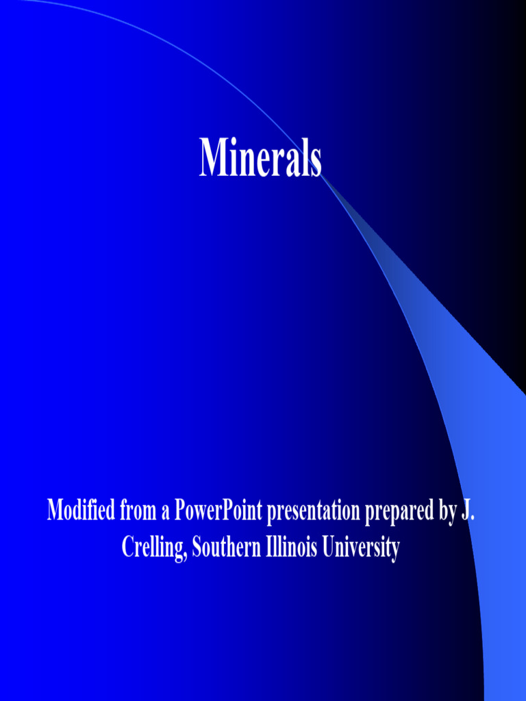 Physical Characteristics of Minerals | PDF | Minerals | Crystal