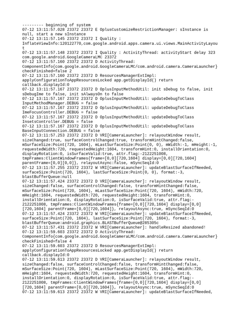 Log Cat 1752306122775 | PDF | Computer Architecture | System Software