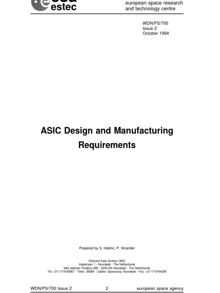 ASIC Design | PDF | Vhdl | Specification (Technical Standard)