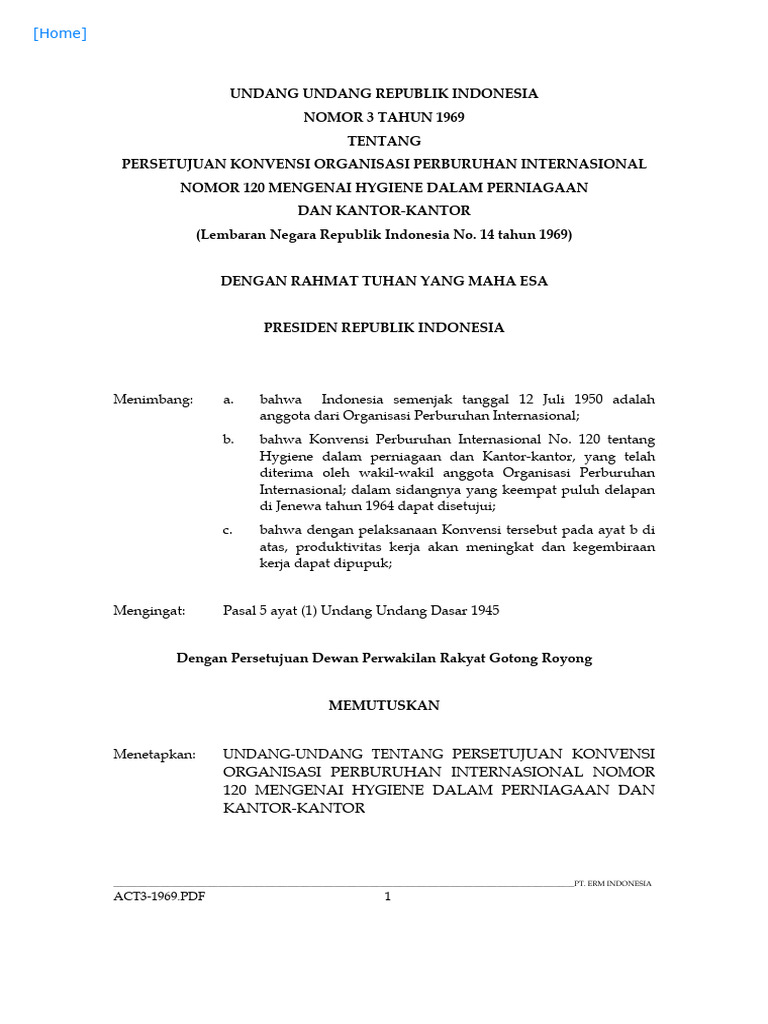 Uu3 1969 | PDF | Ratification