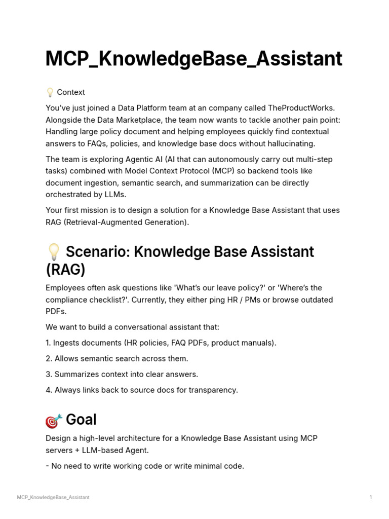 f63f757d 6824 41b8 8e3c Afd894a35dc2 MCP KnowledgeBase Assistant | PDF | Information Technology ...