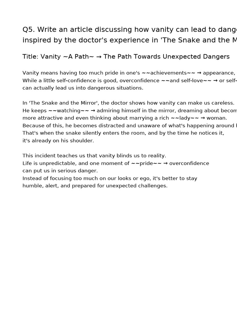 Vanity Article Handwritten Style | PDF