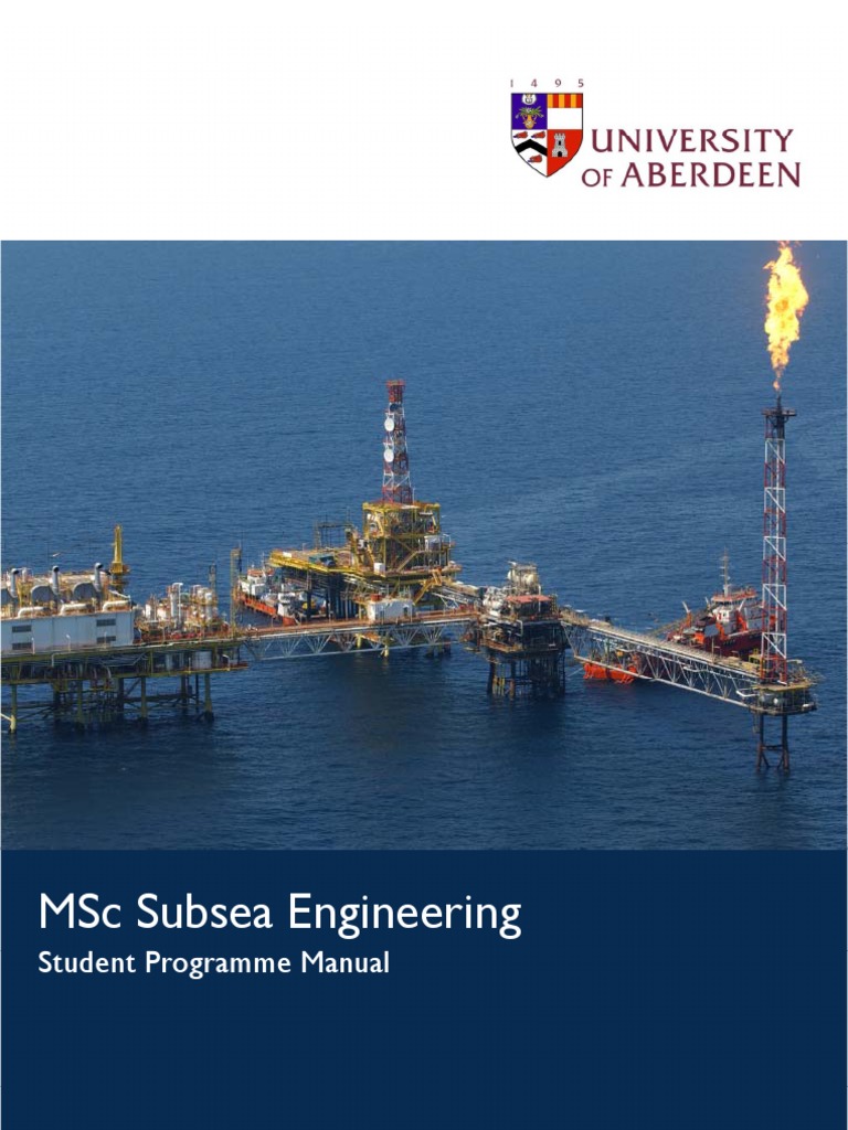 Subsea Eng Prog Man 08-09 | PDF | Educational Technology | Postgraduate ...