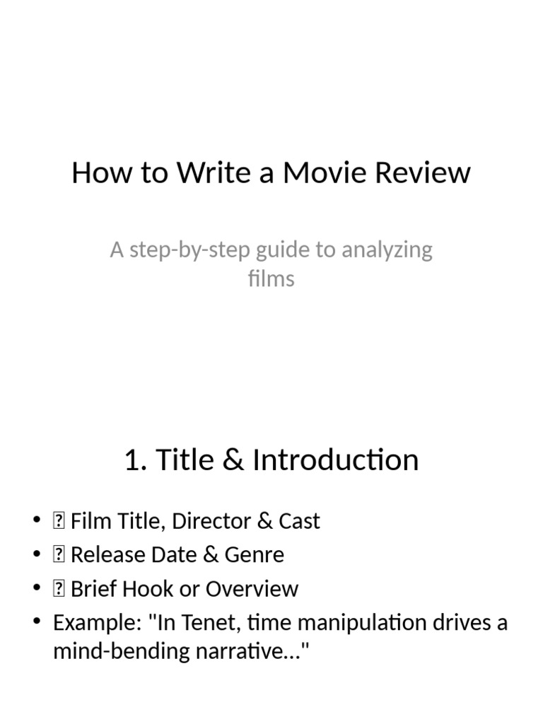 Improved Movie Review Writing | PDF