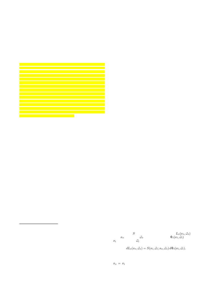 Practical Model for Subsurface Light Transport | PDF | Rendering ...