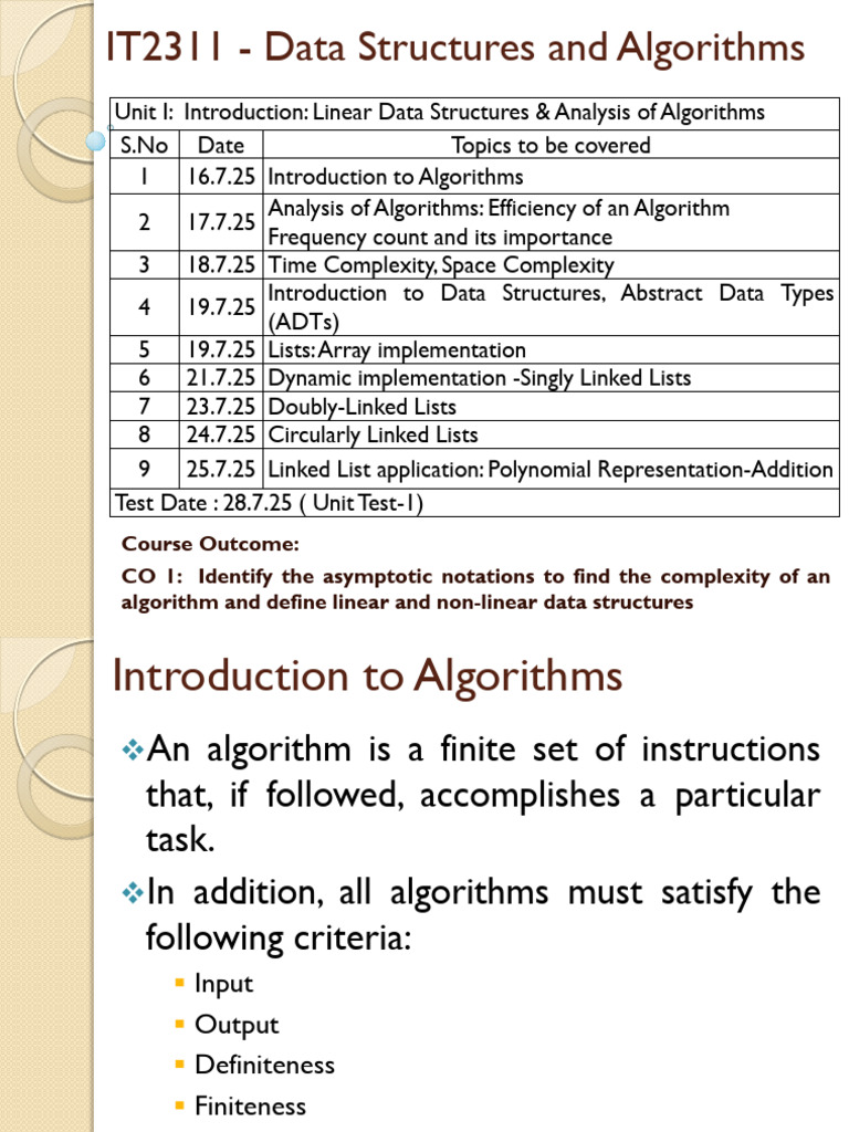 WRS - IT2311 - Data Structures and Algorithms | PDF | Time Complexity ...