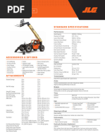 SkyTrak 12054 Specifications & Load Chart | PDF | Horsepower | Car
