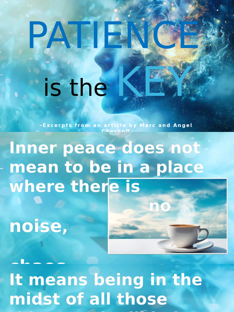 Cultivating Inner Peace Through Patience | PDF