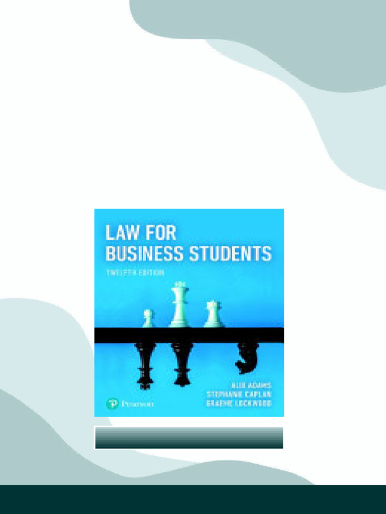 Law For Business Students, 12th Edition Alix Adams Kindle & PDF Formats | PDF | Tort | Legal ...