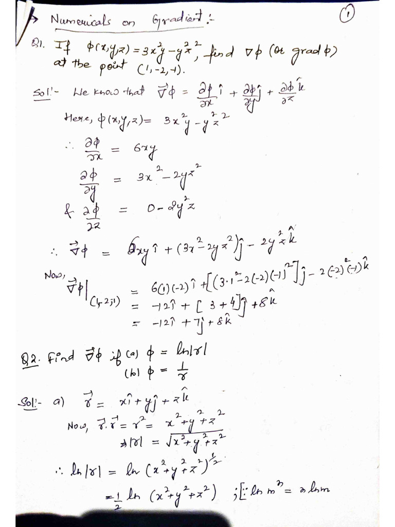 Tutorial On Gradient | PDF