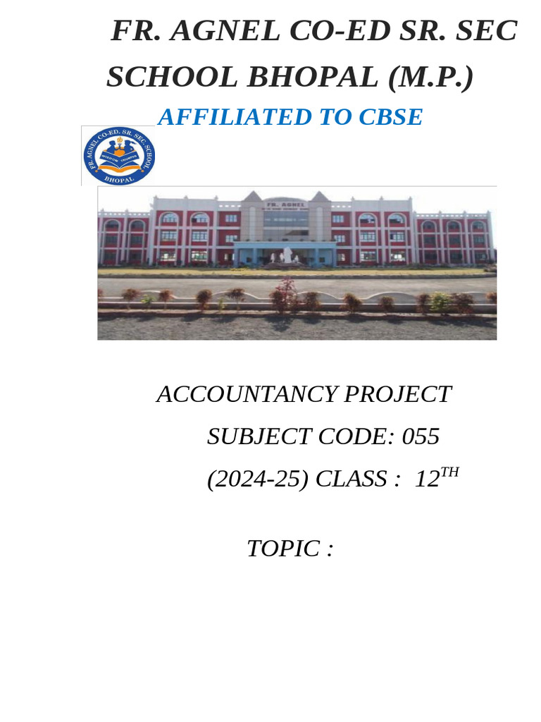Accountancy Project Acknowledgement | PDF