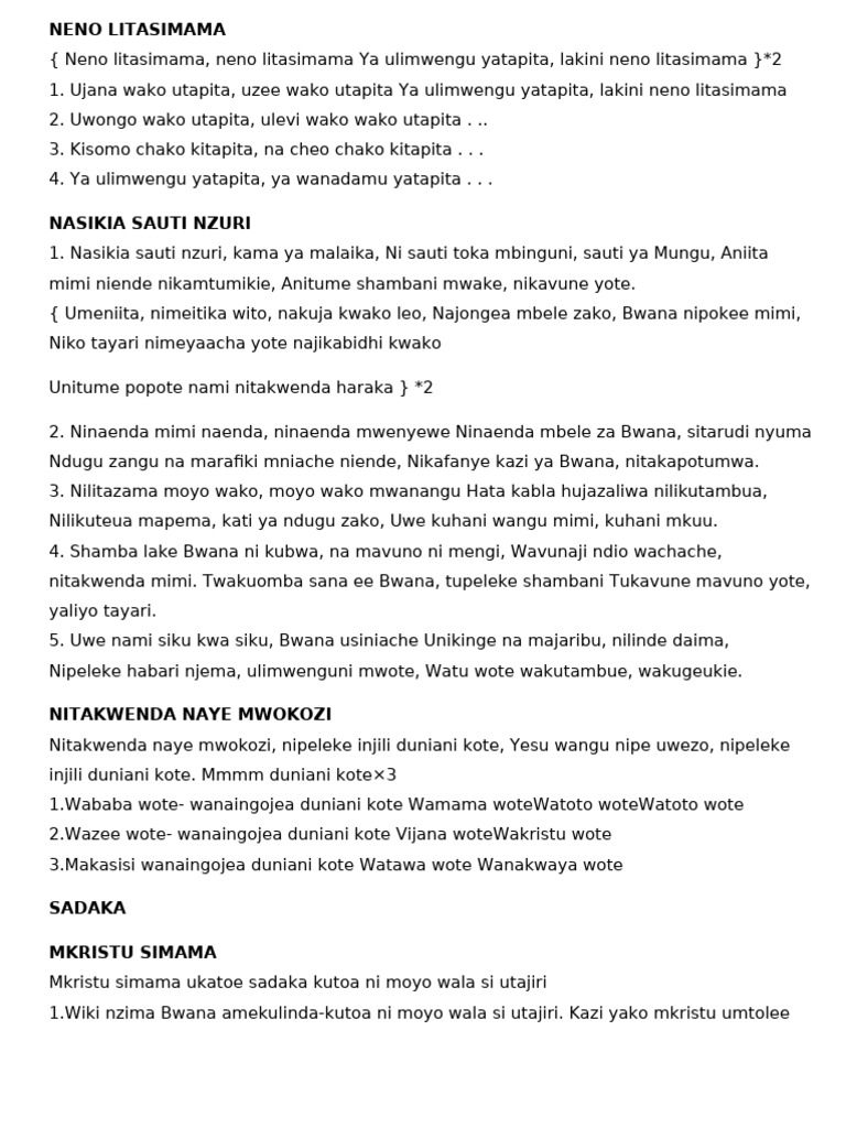 Catholic Songs | PDF