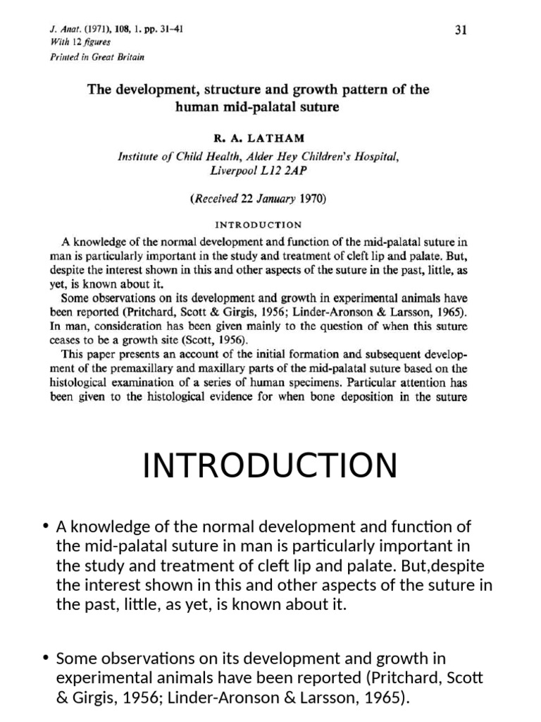 Angeleri Classification of Mid-Palatal Suture | PDF | Bone | Histology