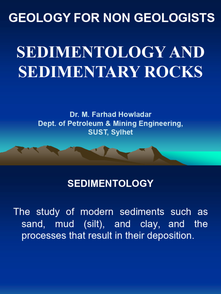 Sedimentology and Sedimentary Rocks | PDF | Sedimentary Rock ...