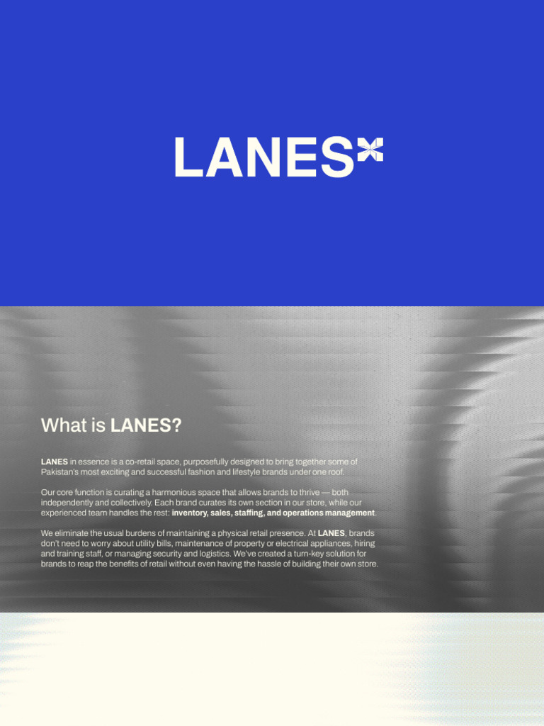 Lanes - Proposal | PDF | Retail | Brand