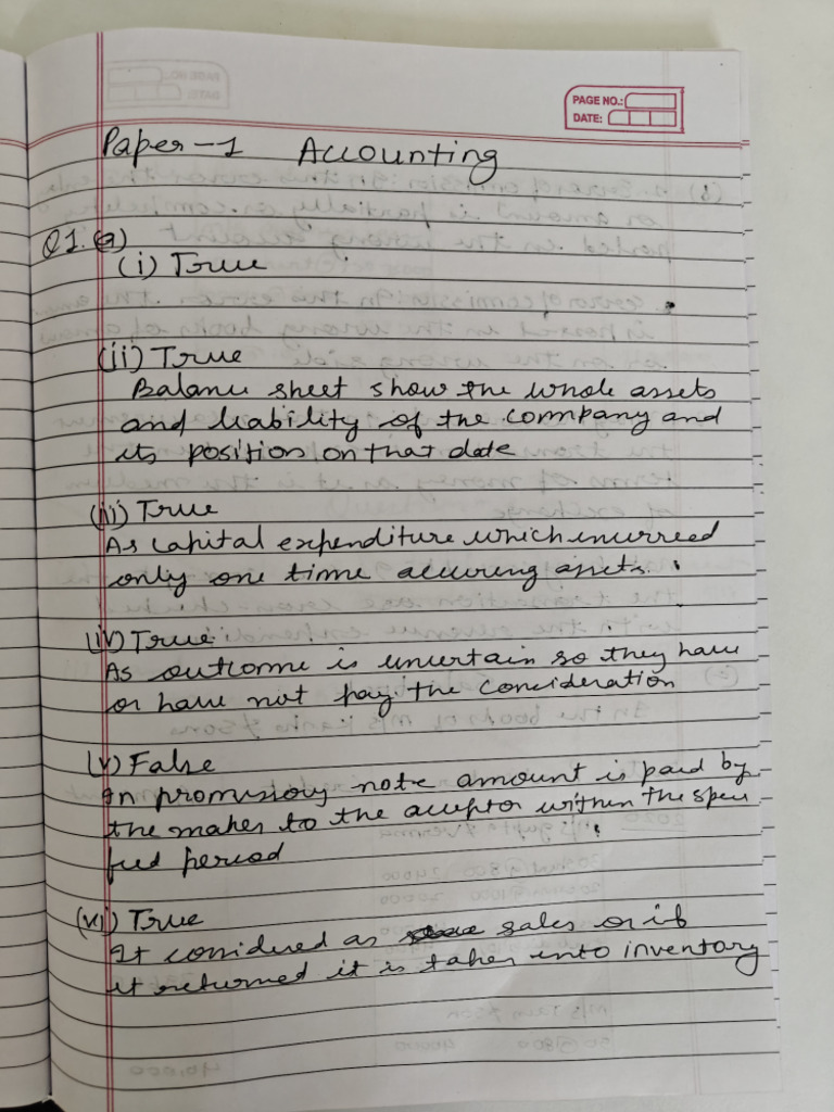 Accounts Test | PDF