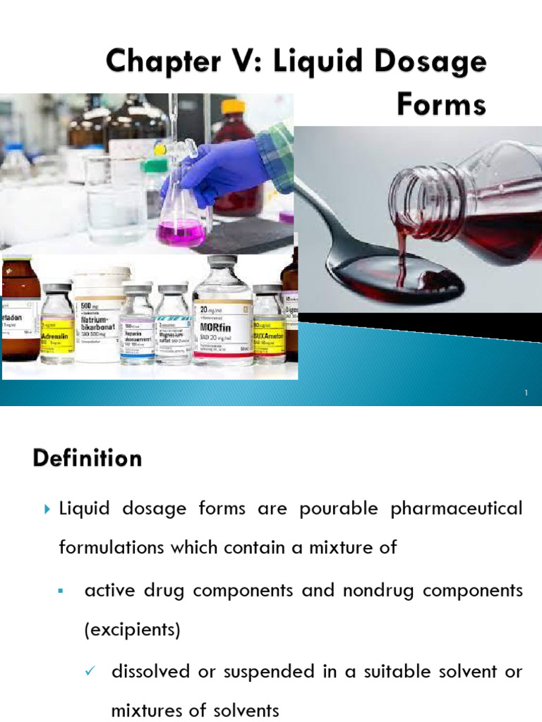 Chapter V - Liquid Dosage Forms | PDF | Emulsion | Suspension (Chemistry)