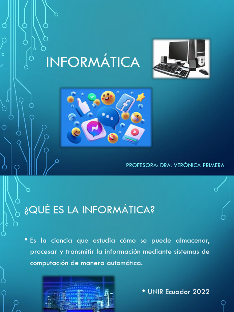 Ramas de la Informática y su Importancia | PDF | Informática ...
