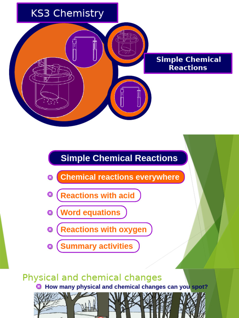 KS3 Chemical Reaction | PDF | Combustion | Chemical Reactions