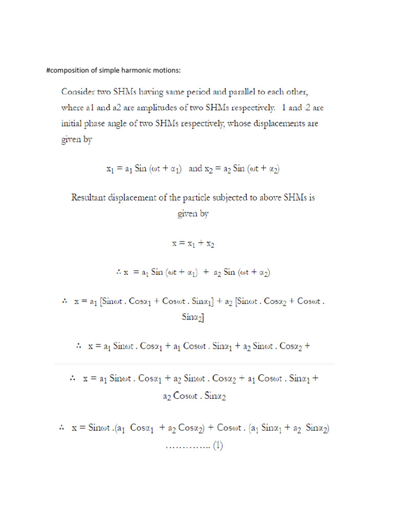 Lecture 4-Composition of SHMs | PDF