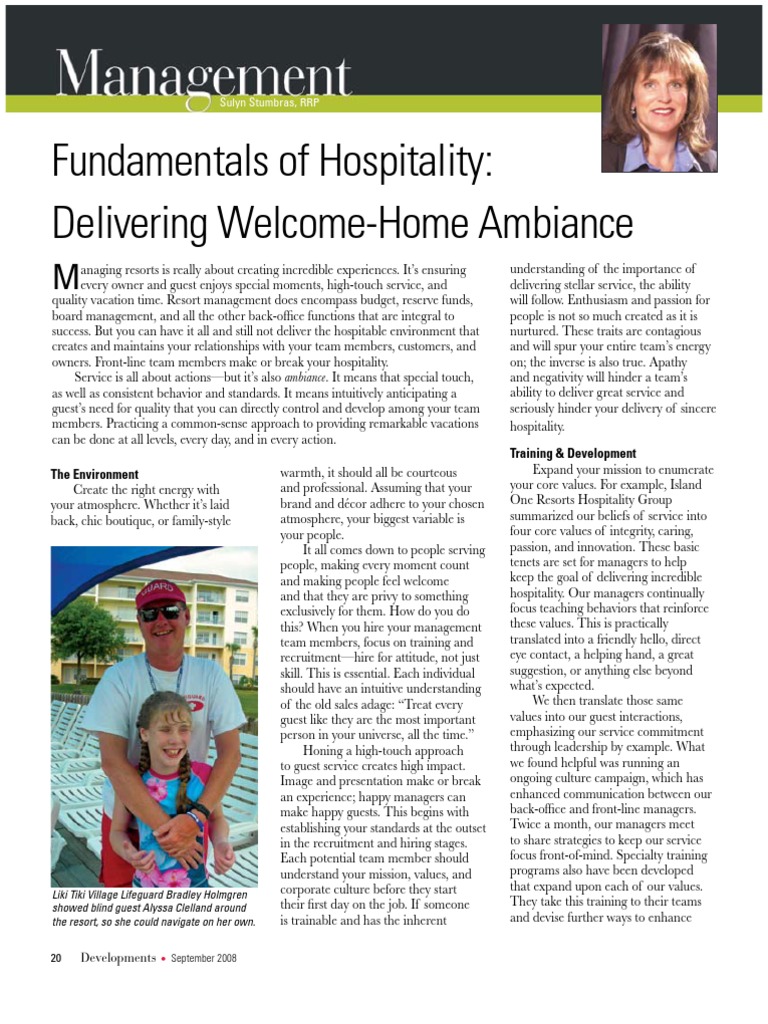 Fundamentals of Hospitality | PDF | Science | Philosophical Science