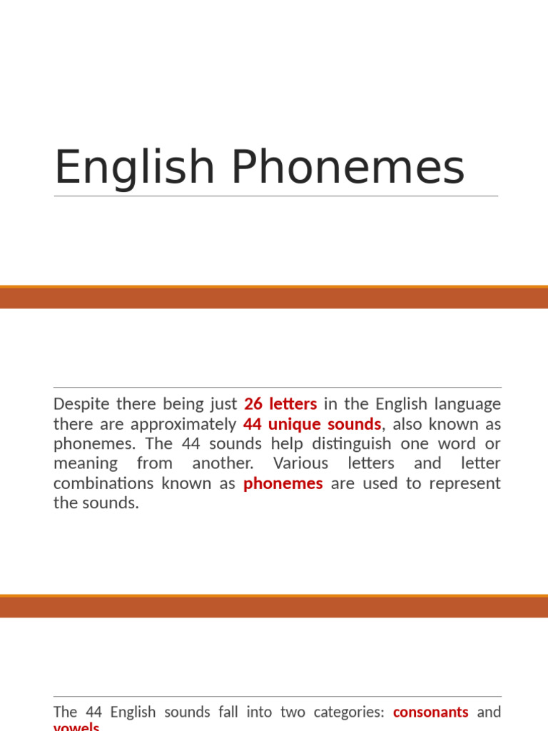 Reviwe About English Phonemes | PDF