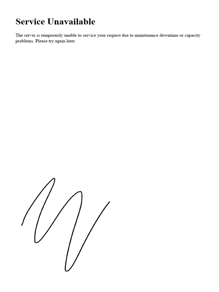 Service Unavailable | PDF