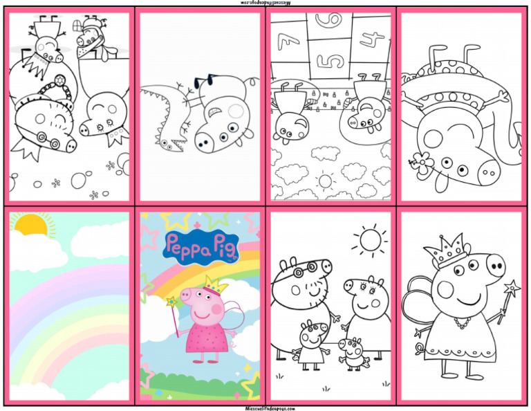 Mini Libritos para Colorear-Peppa Pig | PDF