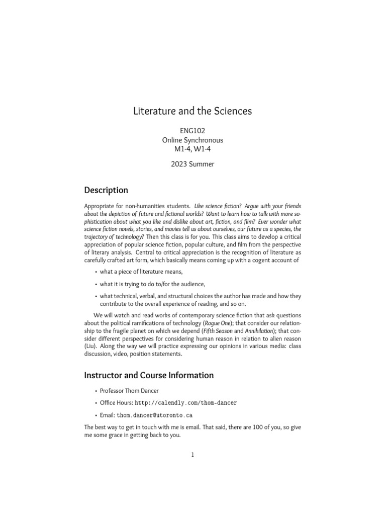 102 Syllabus | PDF | Reading Comprehension | Human Communication