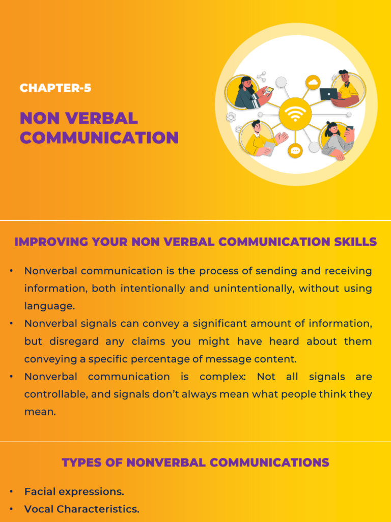 Business Communication Chapter 5 Verbal and Non Verbal Communication | PDF