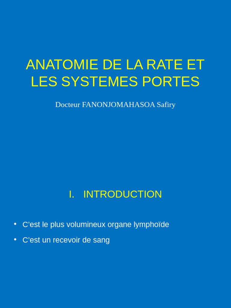 Anatomie de La Rate 045400 | PDF | Foie | Rate